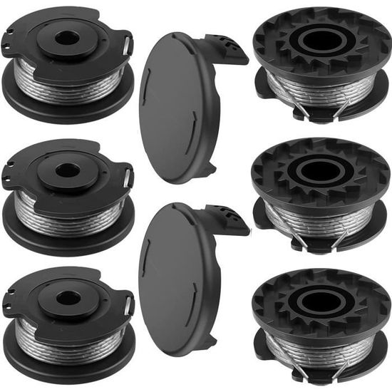 8 Pièces Bobine et fil Strimmer compatibles avec le remplacement Bosch,Bobine de (6pcs + 2pcs ...