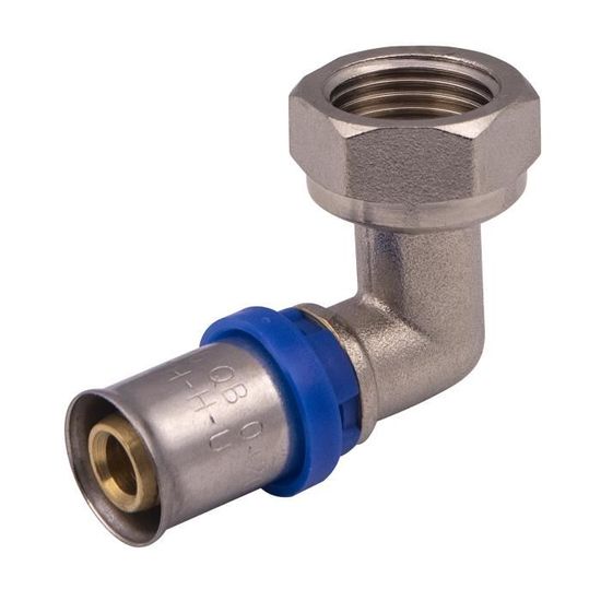Raccord Multicouche à Sertir Multi profils Coude Ø16 - Femelle Tournant 15x21 NOYON & THIEBAULT ...
