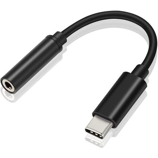 Aceyoon DAC USB C Jack Adaptateur Court Cable Type C vers 3.5mm Femelle ...