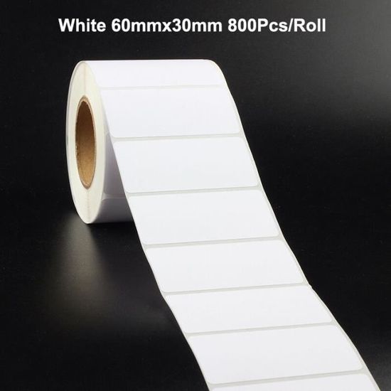 Gommette,Rouleau de papier d'impression à transfert thermique, 2 ...