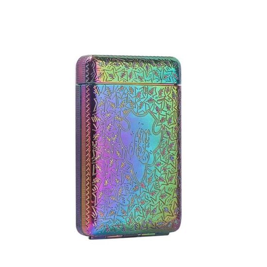 Étui à Cigarettes de luxe rétro en métal sculpté boîte conteneur ...