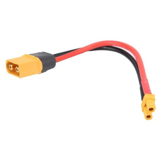 ESTINK Prise XT60 mâle vers XT30 femelle 10 cm XT60 mâle à XT30 femelle 16AWG câble adaptateur ...
