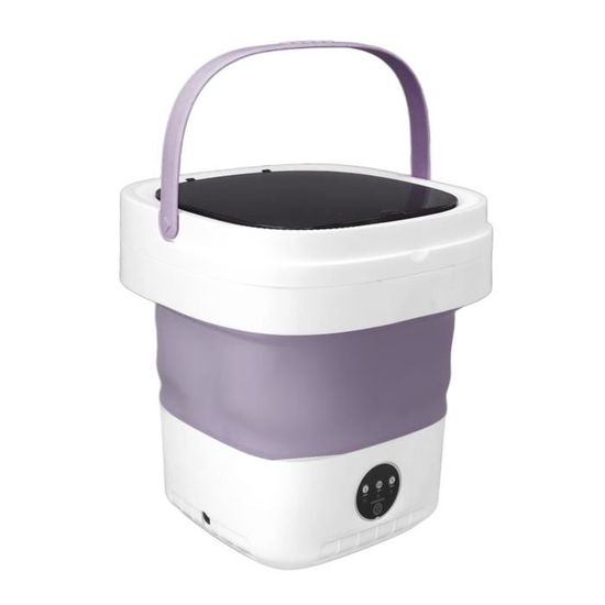 Tbest Mini laveuse à seau portable Mini lave-linge pliable avec ...