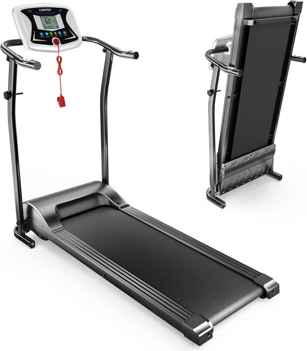 Lontek Tapis De Course Pliable Avec Moniteur De Fréquence Cardiaque ...
