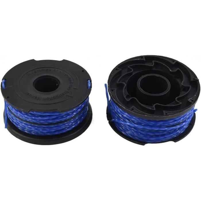 Lot de 2-4-6 bobines et fil pour débroussailleuse Black & Decker GL652 GL653 GL650 GL687 GL690 ...