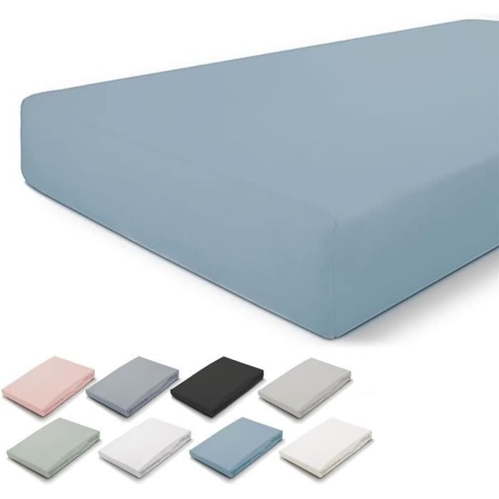 Drap-Housse 90X200, 100% Coton, S'Adapte Parfaitement À La Forme Du ...