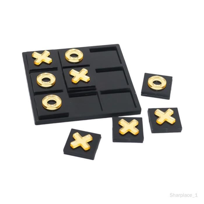 Jeu de société - Acrylique - Tic Tac Toe - Noir - Pour enfants et ...