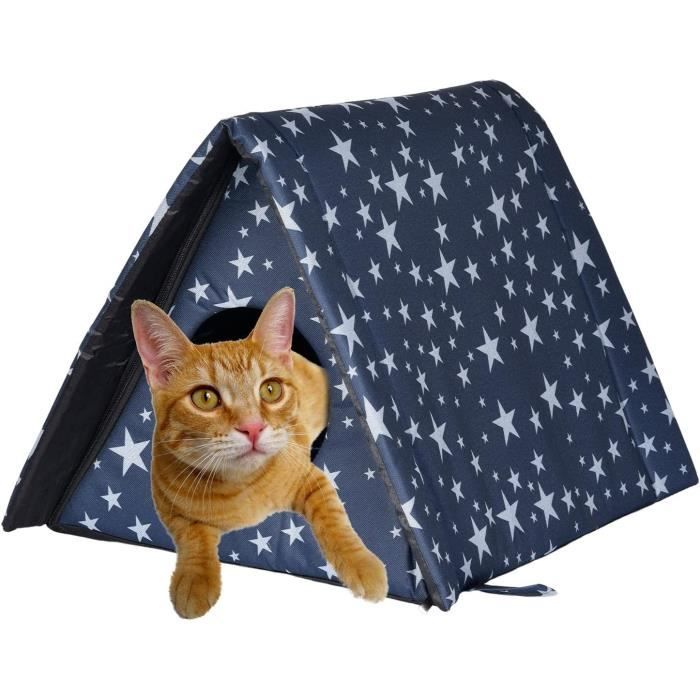 Niche étanche pour chat - Tente pliable d'extérieur - Grotte pliable ...