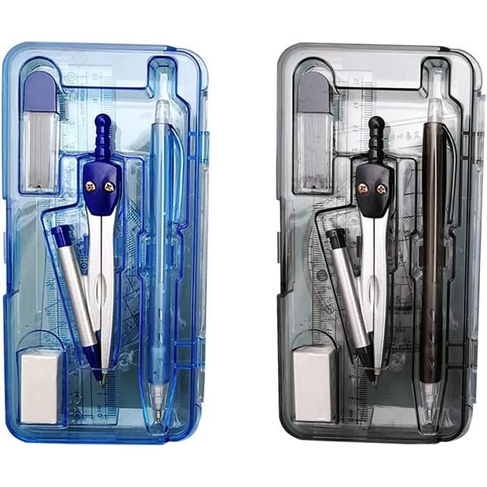 Kit Compass Pour La GéOméTrie, Kit Math GéOméTrie 8 PièCes, Comprenant ...