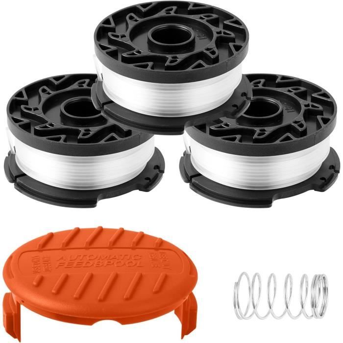Lot de 5 bobines de fil pour débroussailleuse Black & Decker, compatible avec Af-100 - Bobine de ...