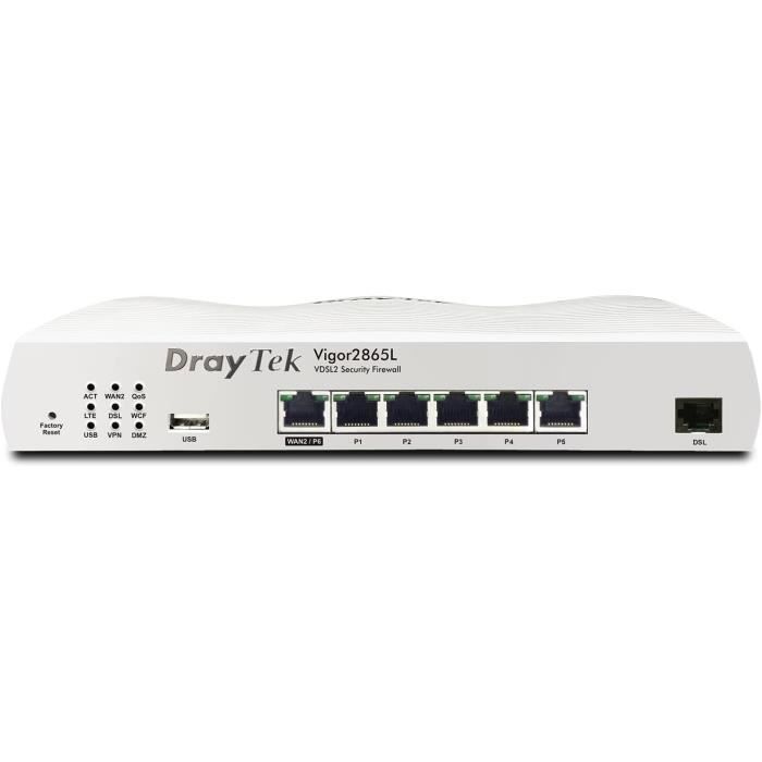 DrayTek Vigor 2865L Annexe-B - Routeur DSL Wi-Fi 802.11ac - 5 Gbps ...