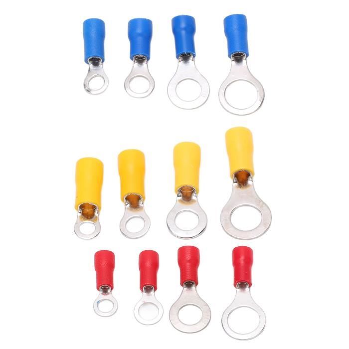 EJ.life connecteurs électriques Kit de bornes à anneau mixte 240 pièces ensemble de cosses ...