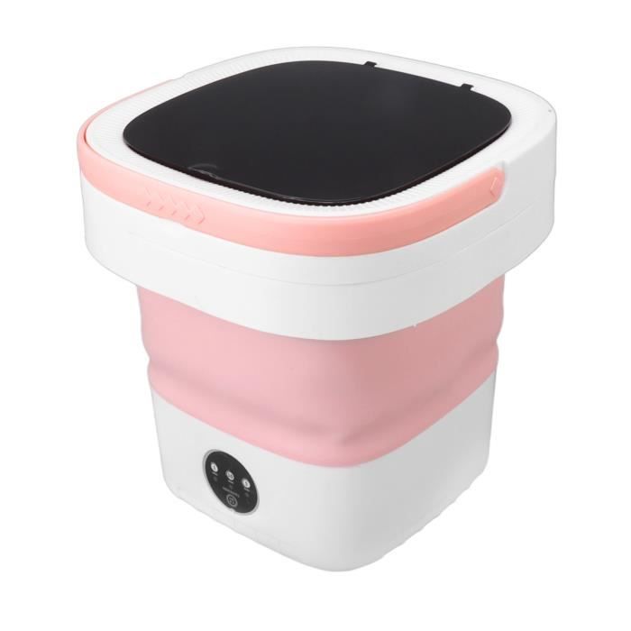 Mini Laveuse Portable - FDIT - Rose - Pliable - Automatique - Séchage ...