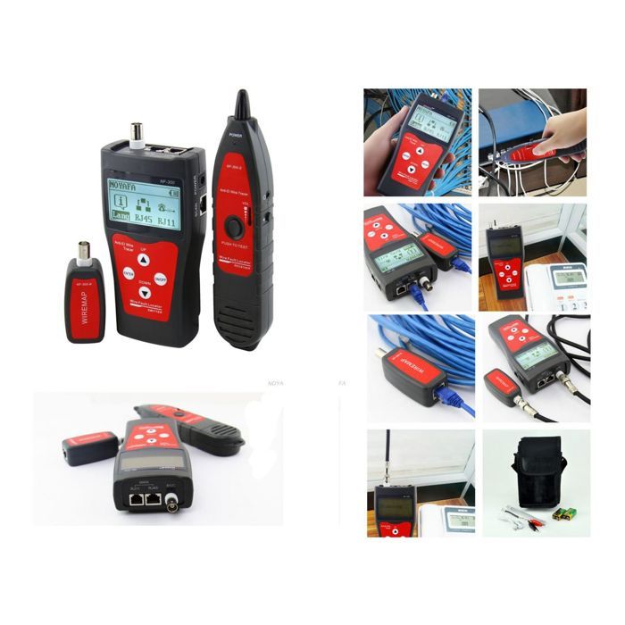 Testeur Professionnel Pour Réseau RJ45 RJ11 USB BNC Teste la longueur ...