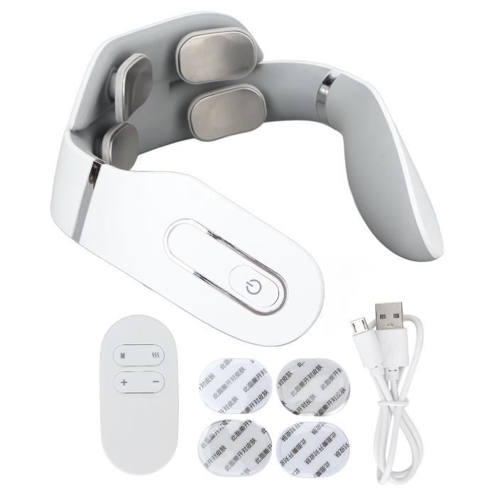 Keenso Appareil de massage électrique du cou Masseur électrique pour le cou à impulsions 5 modes ...
