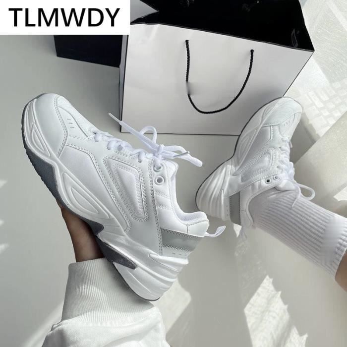 Fille Baskets - Grosses blanches de - FR17JTD White - Cdiscount Chaussures