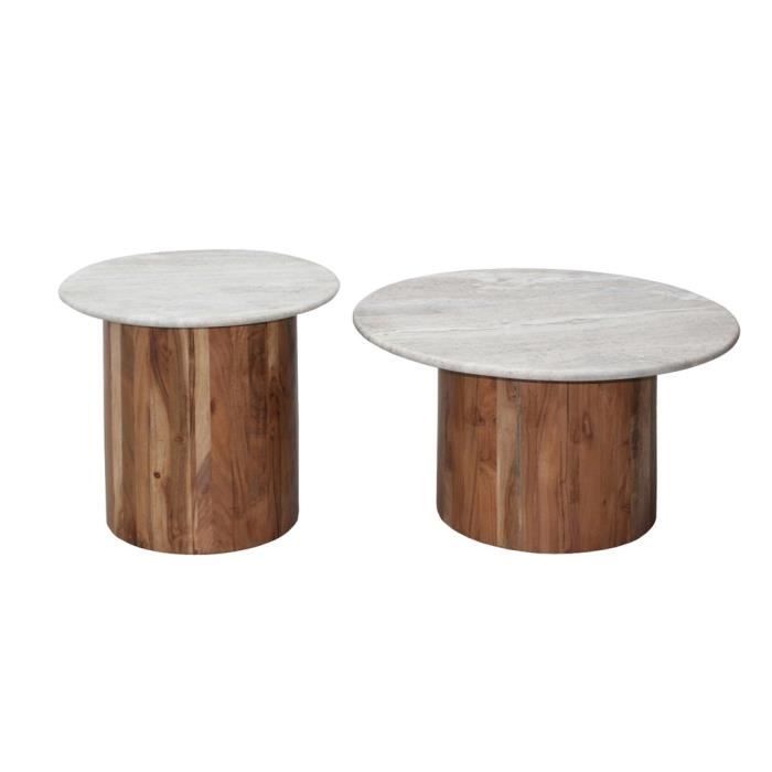 Set de table basse ondule Opjet (x2) - Cdiscount Maison