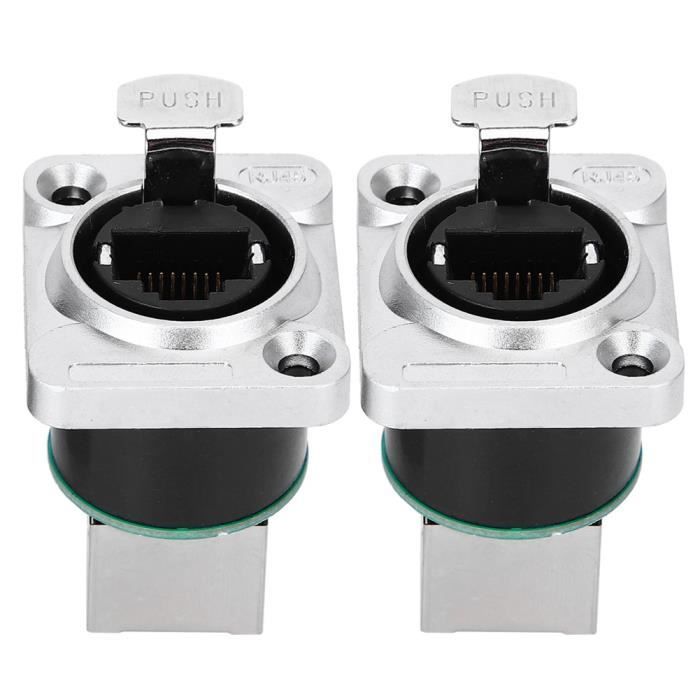 SALALIS connecteur RJ45 2 pièces connecteur coudé RJ45 matériau isolant ...