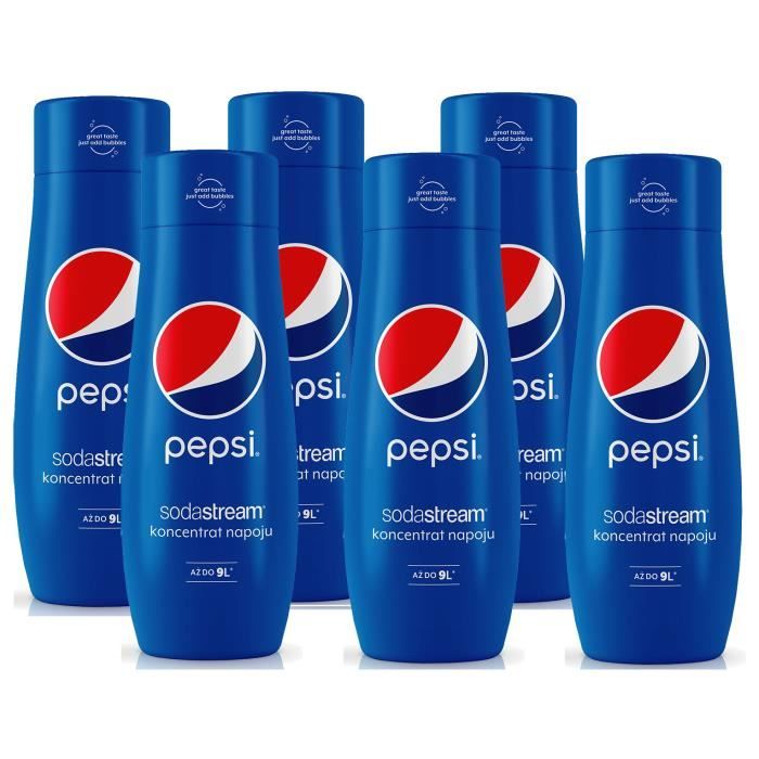Sirop concentré Pepsi Sodastream - 6 bouteilles de 440 ml - Colorants ...