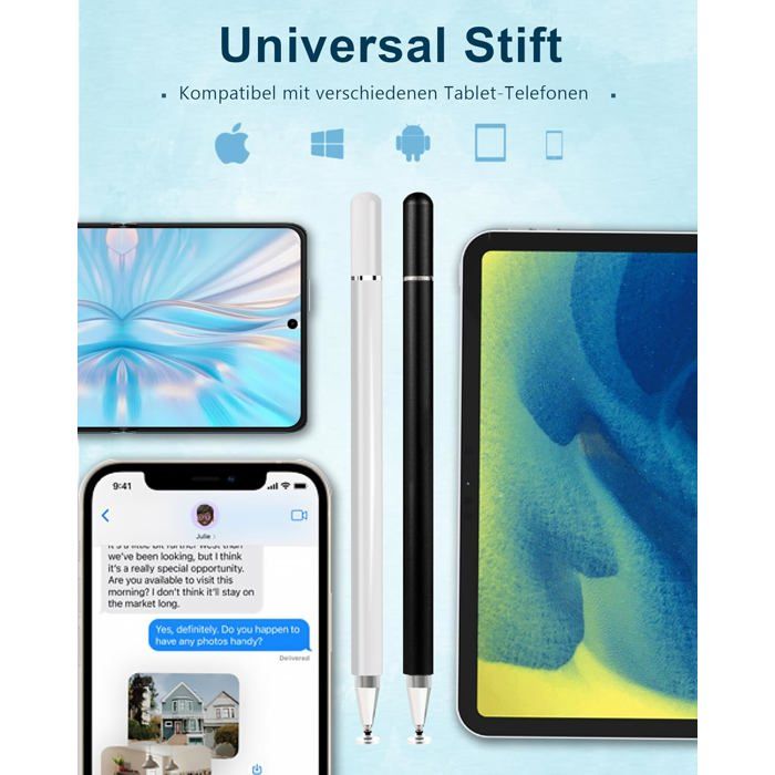 Stylet Tablette Pour Écrans Tactiles, Universel Haute Précision Stylet ...