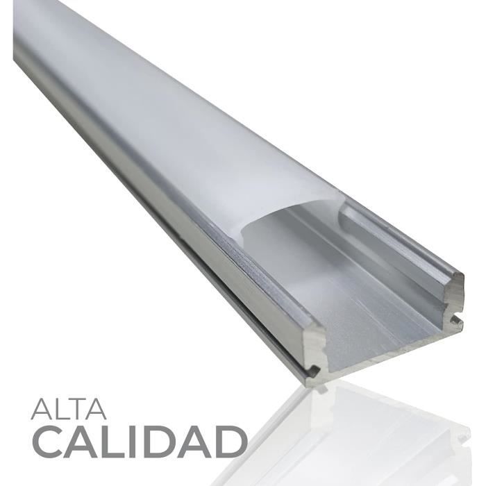 Lot De 4 Profilé En Aluminium 1M Pour Ruban Led, Cache Couleur Blanc ...