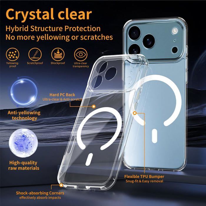 Coque Magnétique iPhone 17 Pro Max avec Cordon Compatible MagSafe ...