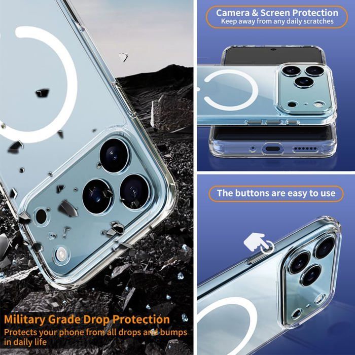 Coque Magnétique iPhone 17 Pro Max avec Cordon Compatible MagSafe ...