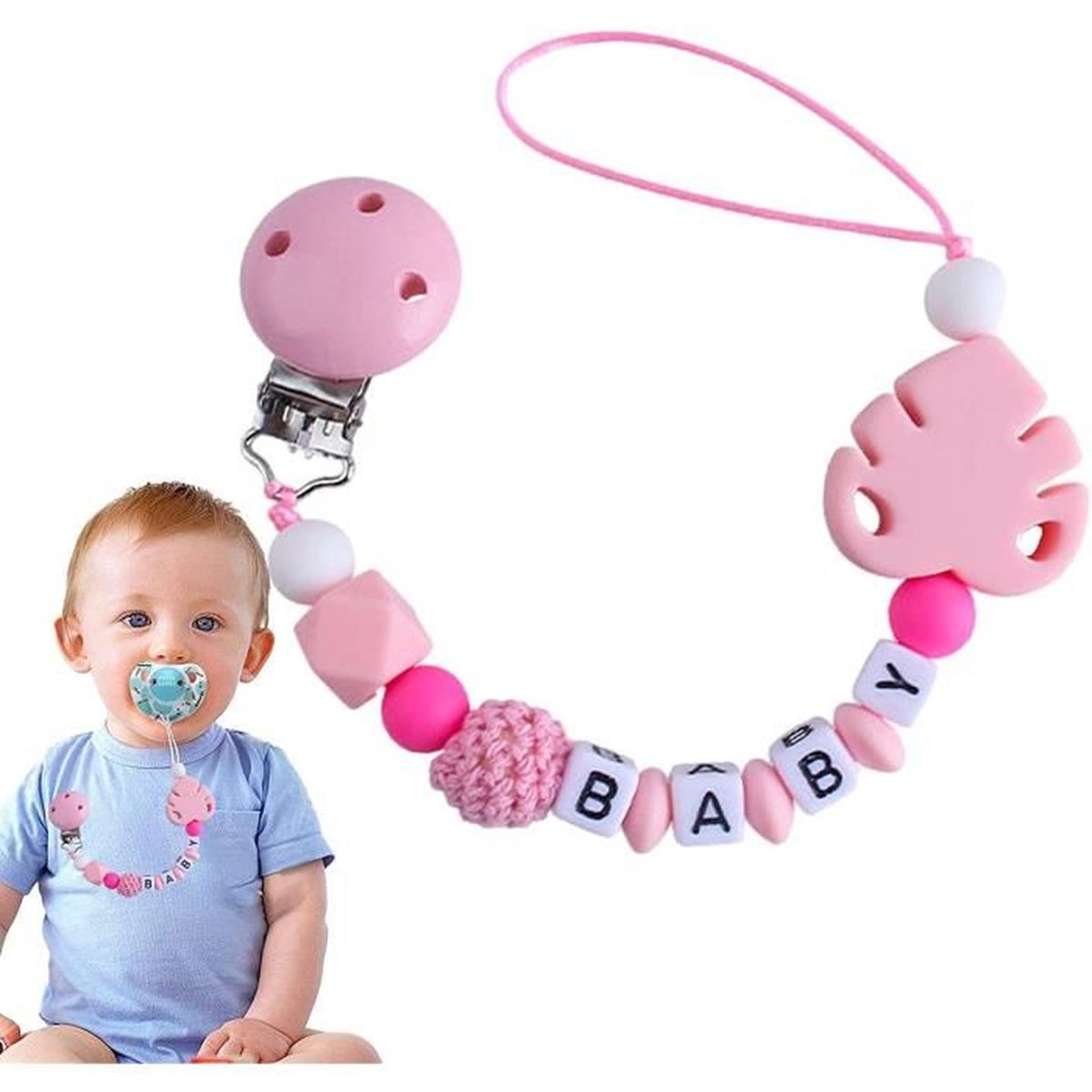 Attaches sucettes en silicone, attaches sucettes bébé, attaches ...