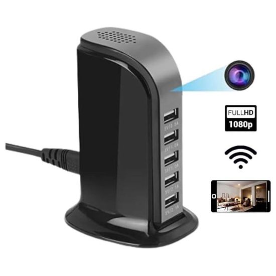 CAMERA DE SURVEILLANCE CONNECTEE Générique Chargeur 5 Ports USB Caméra ...