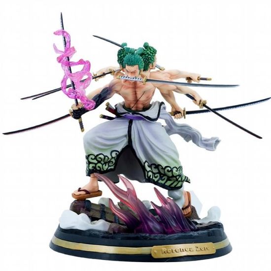 Une pièce Anime Roronoa Zoro fantôme Qi neuf flux Asura trois têtes Six ...