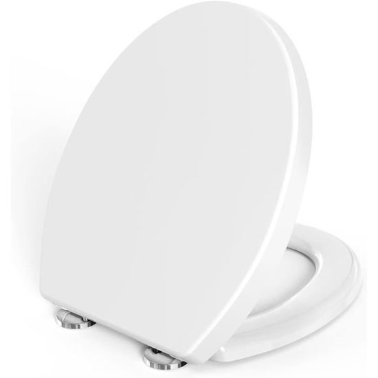 Abattant Wc Avec Frein De Chute (Ovale, Blanc), Lunette Wc ...