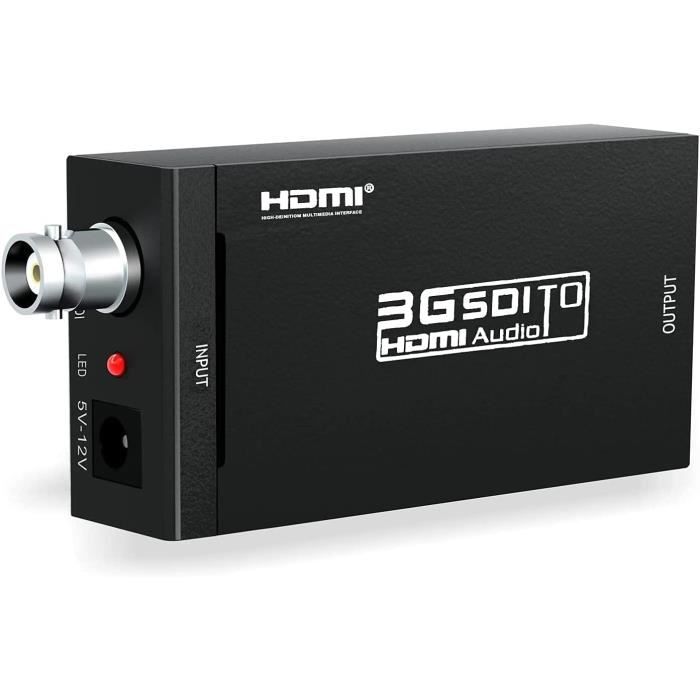 SDI to HDMI Converter, SDI to HDMI Audio De-embedder Support 3G-SDI, HD-SDI, SD-SDI Auto Format ...