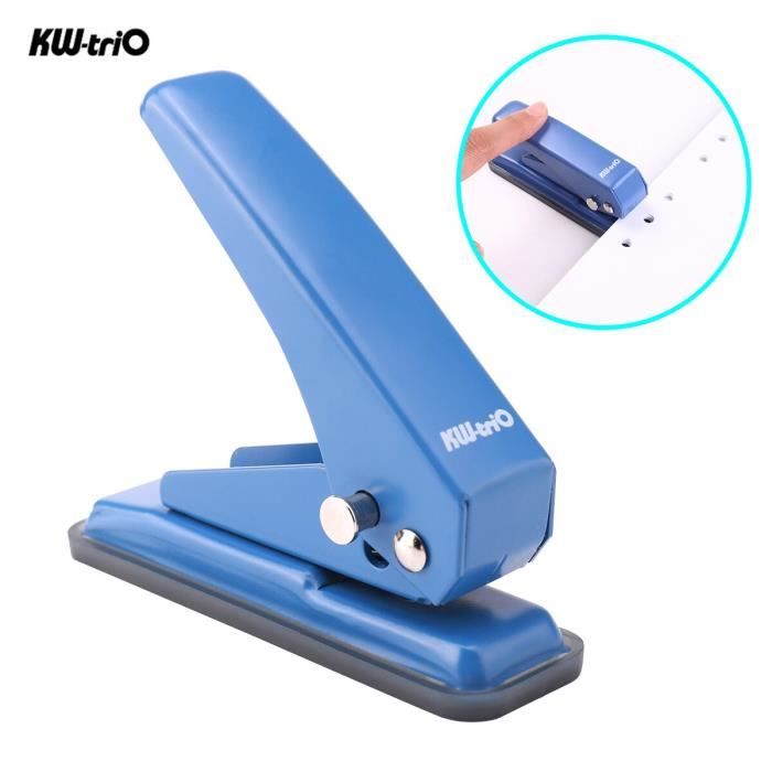 Mini perforateur de papier à trou unique en métal, 1 trou, 20 feuilles ...