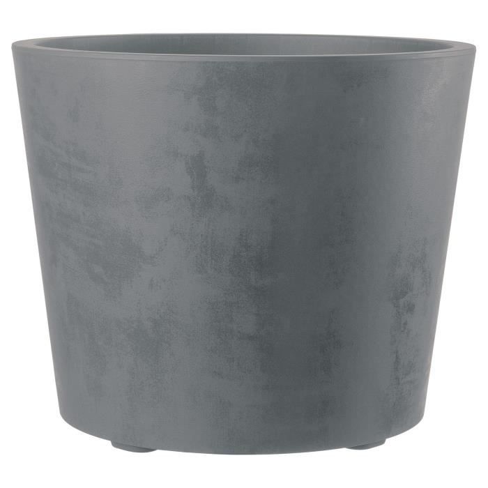 DEROMA Pot de fleurs Millennium R - 59 x h49,5 cm - Ashgrey - A réserve ...