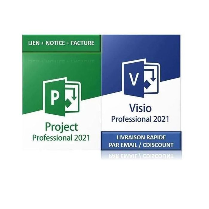 SUPER Pack Microsoft Project 2021 Pro + Visio 2021 Pro à télécharger ...