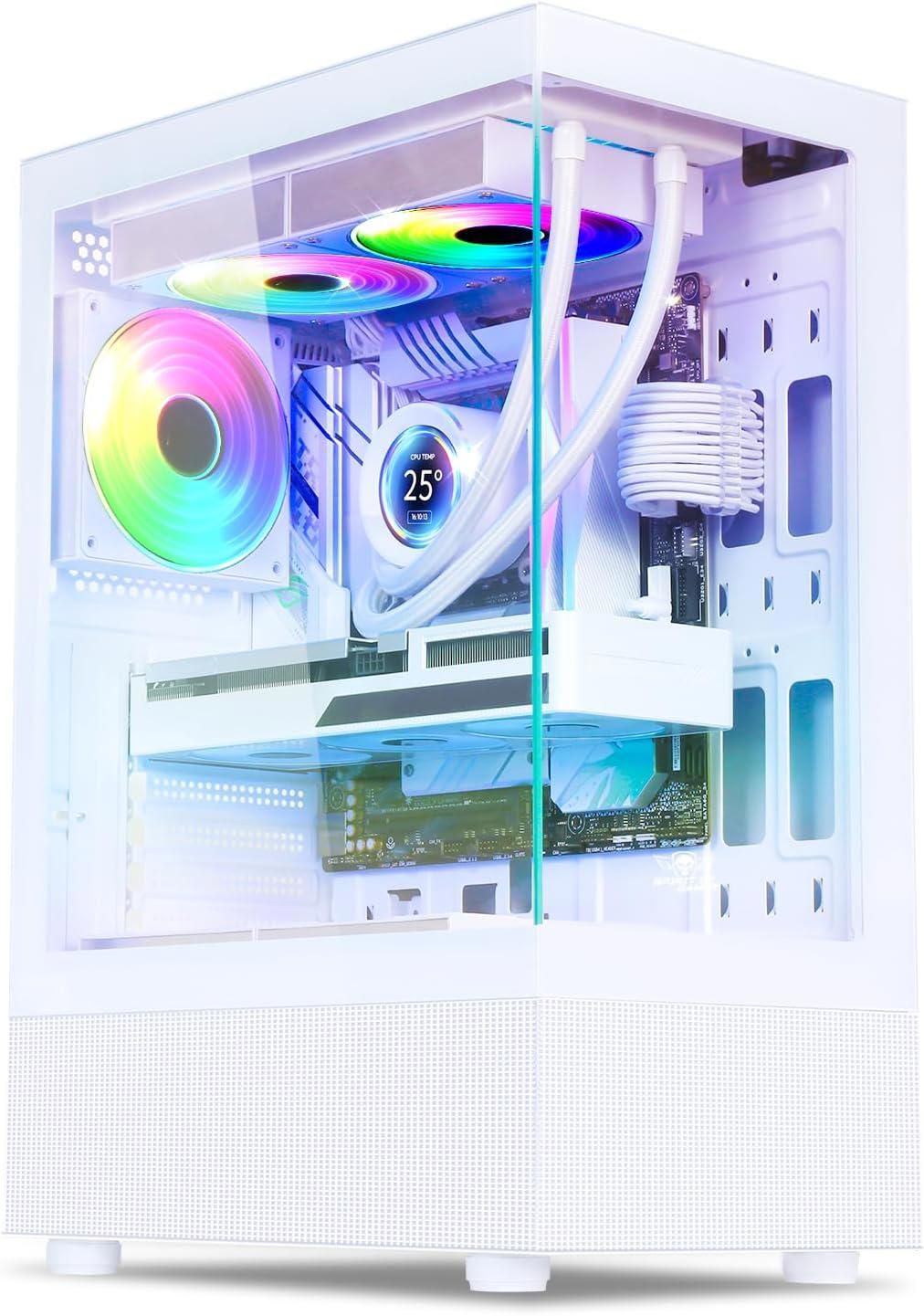 Boitier Pc Gamer Rgb,3 Ventilateurs 120 Mm Argb,Compatible Atx/Matx ...
