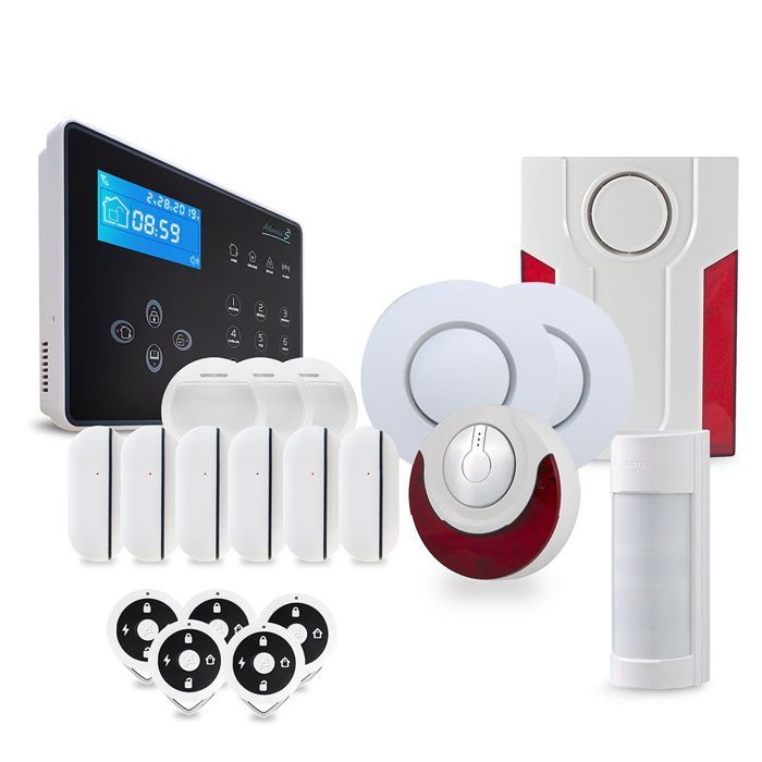 Alarme maison NEOS - Atlantic'S - Kit 12 MD-334 - Détecteur de mouvements - Appel téléphonique ...