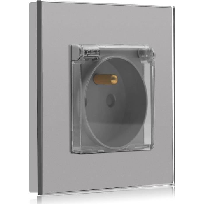 Prise Murale Avec Capot De Protection,16A Single Prises De Courant ...