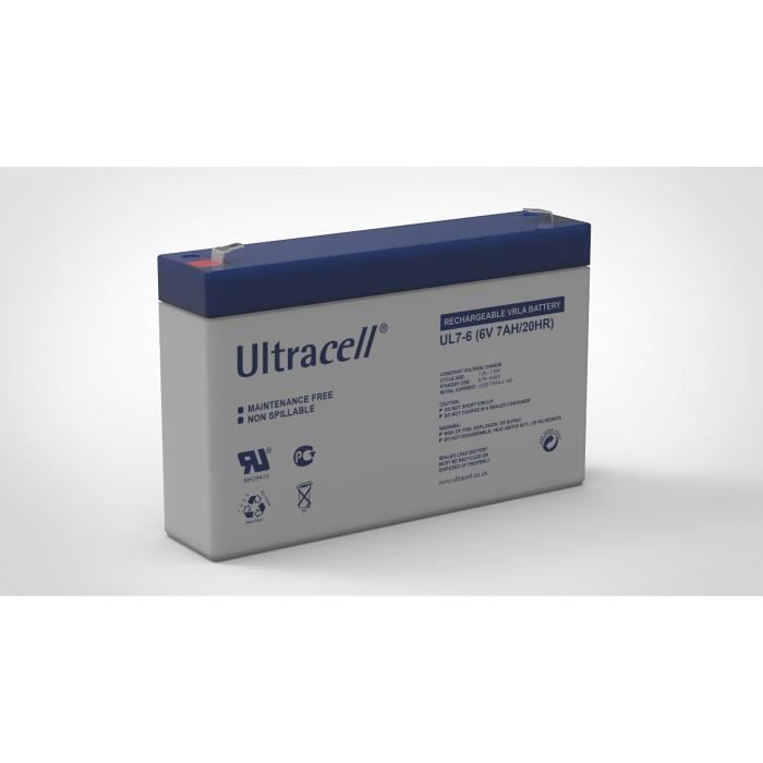 NETCENTRET ULTRACELL - BATTERY 6V-7AH (6951172) - Cdiscount Jeux - Jouets
