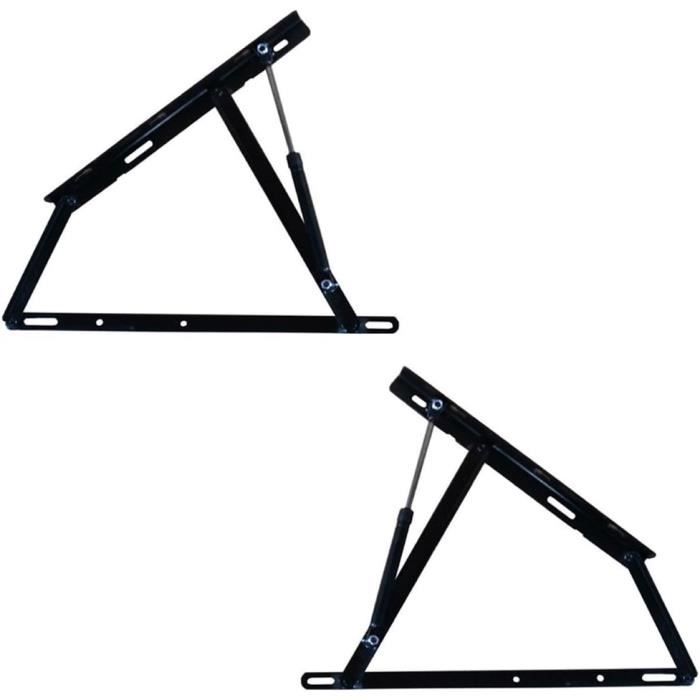 Lot de 2 systèmes de Levage avec amortisseurs pour sommier Rabattable ...