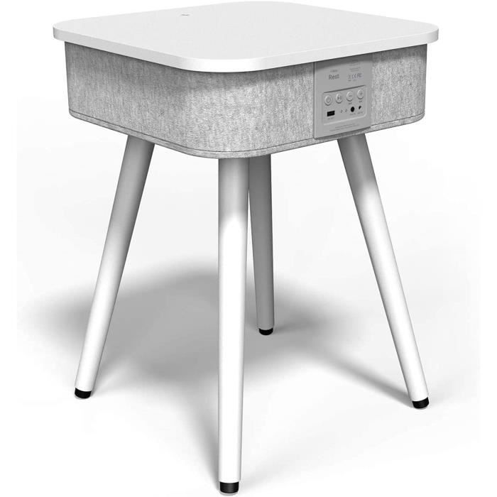 Table Enceinte Bluetooth, Table Basse Portable avec Chargeur Induction ...