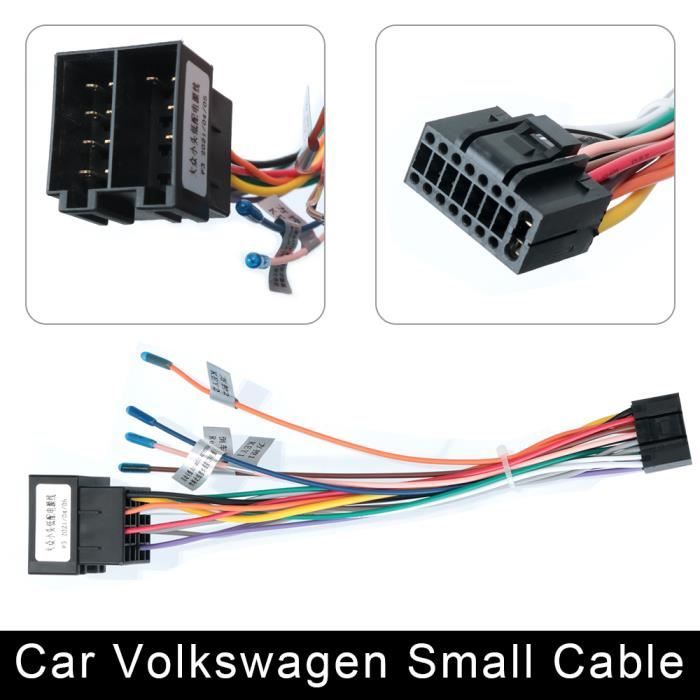 Petit câble VW - Connecteur De Câble D'alimentation Universel 2 Din ...