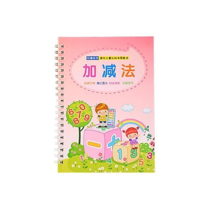 Cahier de calligraphie 3D - Enfant - Pratique d'écriture - Maths ...