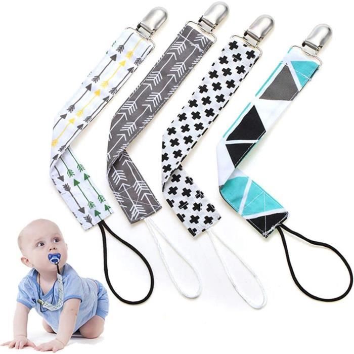 Attaches-sucettes Attache Sucette Bébé, Kit Ruban Attache Sucette Avent ...