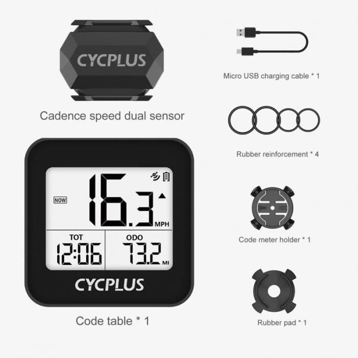 Compteur de vélo - Garmin - G1 - GPS - Étanche IPX6 - Autonomie 20h ...