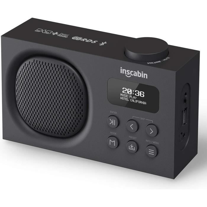 Radio Numérique Portable Dab-Dab + Fm-Haut-Parleur Sans Fil Portable ...