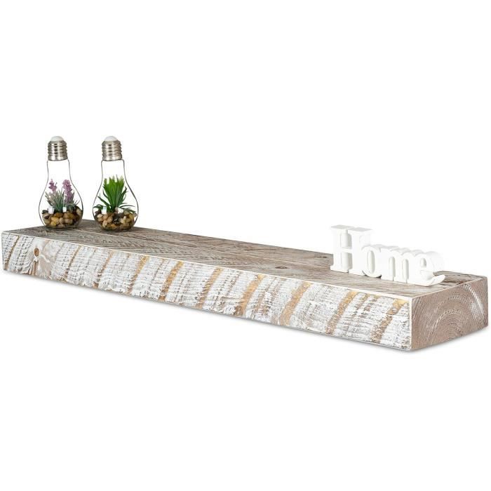 Étagère Murale En Bois Massif 100 X 20 Cm Étagère Murale Style Shabby ...