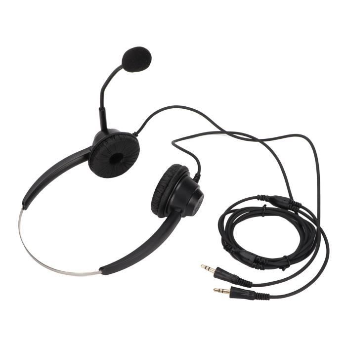 GOTOTOP Casque de centre d'appels H360D‑PC Call Center Headset On Ear ...