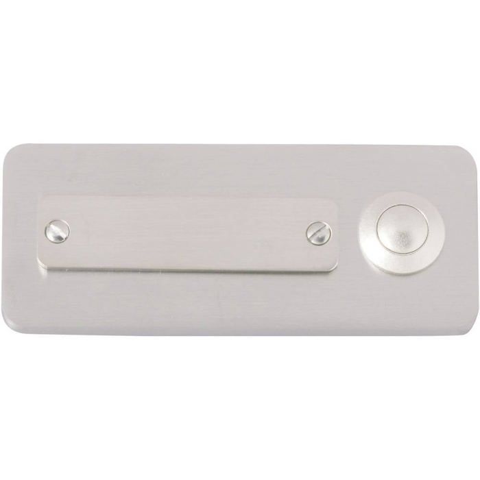 Plaque de sonnette - HEIDEMANN - Berlin - Porte-nom en inox - Couleur ...