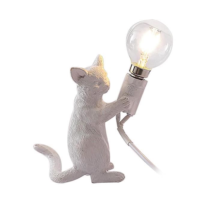 Mignon chat lampe de bureau moderne LED chevet applique murale ...